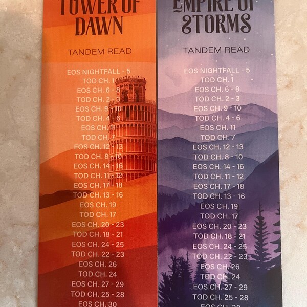 The Empyrean Series Bookmarks - Full Bundle | Set of 3 Physical ...