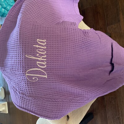 Personalized Women's Waffle Robe, Custom Holiday Gift for Her ...