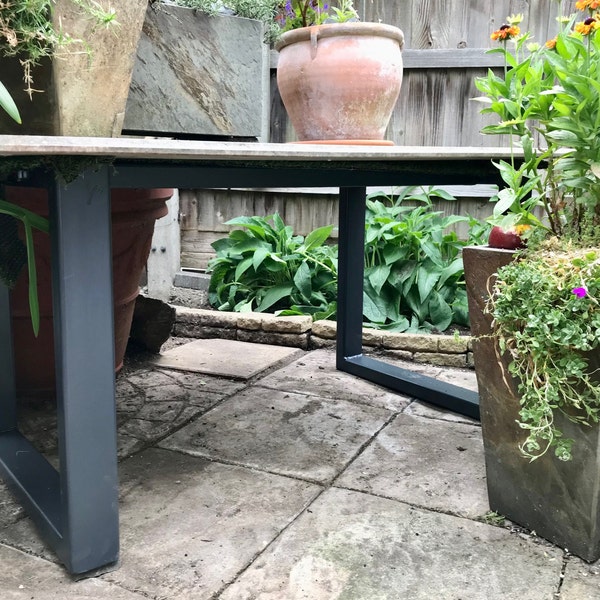 Strong Sturdy Metal Table Frame Retro Industrial Steel Desk Bar ...
