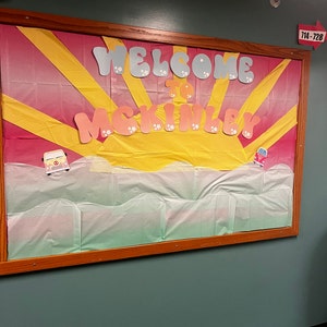 Back to School Bulletin Board Retro Groovy Bulletin Board - Etsy