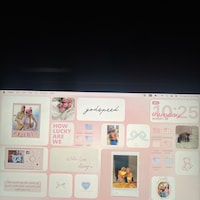 12 Blue Gingham Folder Icons With 6 Bonus Wallpapers for Mac & Windows PC Desktop Organizer Cute ...