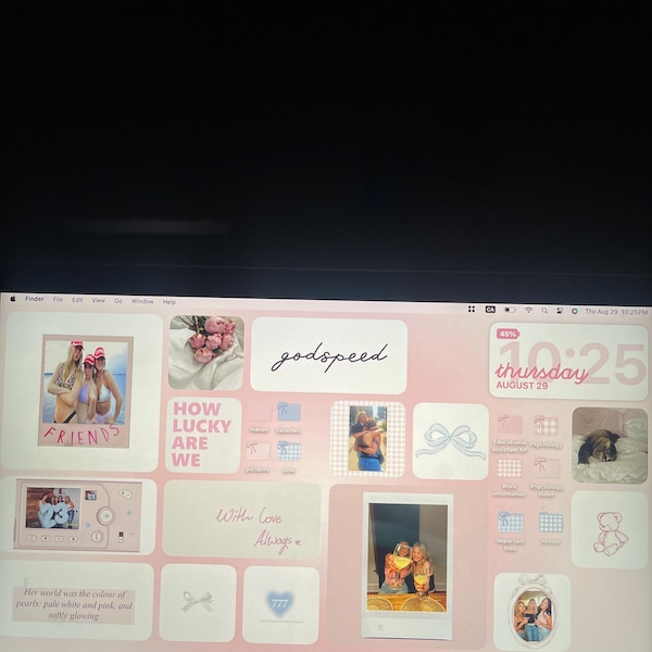 12 Purple Gingham Folder Icons With 6 Bonus Wallpapers for Mac Windows PC Desktop Folder ...