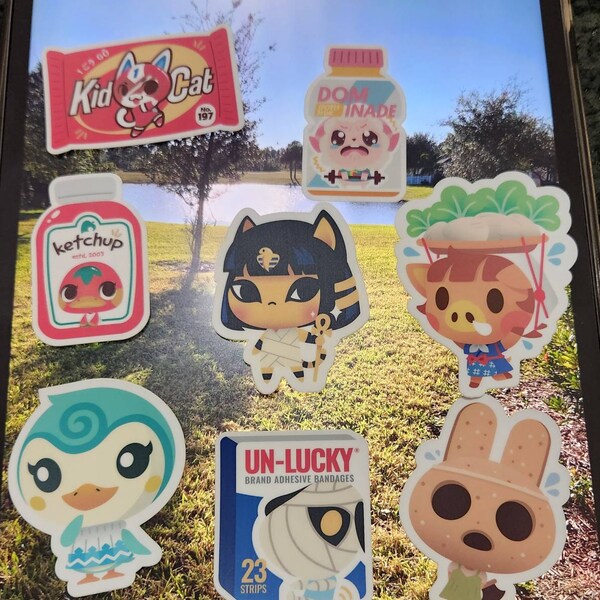 Octavian Cute Vinyl Sticker - Animal Crossing - Etsy