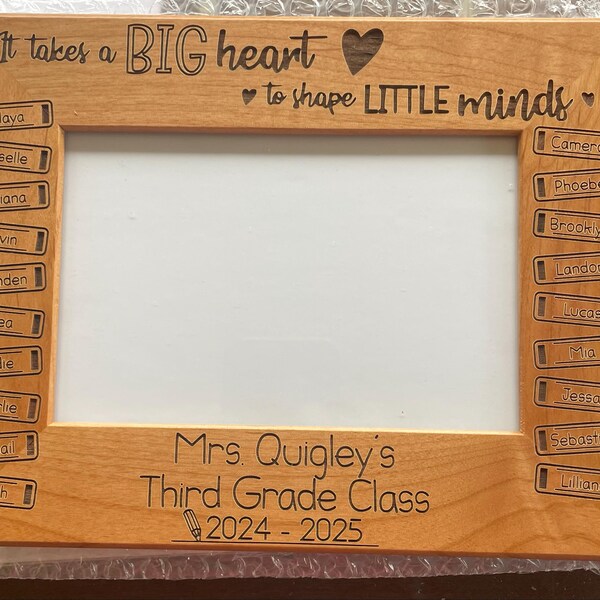 Teacher Gift Frame | Appreciation Gift | Teacher and up to 24 Kids ...