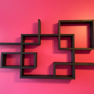 Solid Wood Display Shelf 45x 24. Square - Etsy