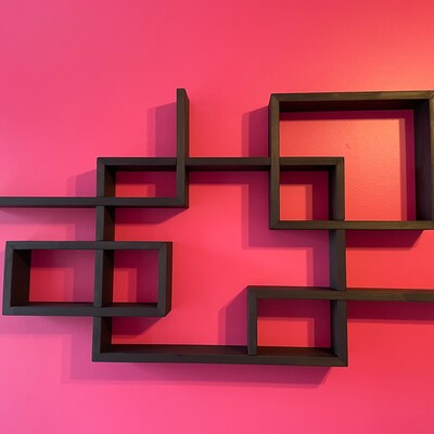 Solid Wood Display Shelf 45x 24. Square - Etsy