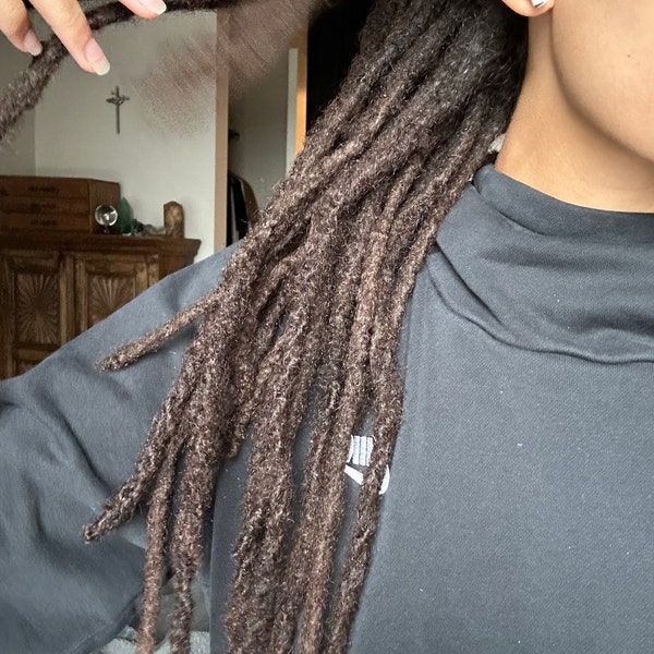 Real Human Hair Loc Extensions Bundles Permanent & Hand-made Dreadlock ...