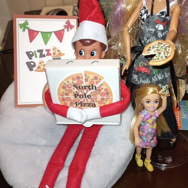 Pizza Night With Elf! Cute Box With "pizza" Sticker on the Inside. Elf ...