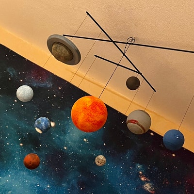 Solar System Model Set, Hanging Planets With Hooks and Strings, Sun ...