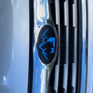 For Subaru Emblem Overlay Desert Landscape Vinyl Sticker - Etsy