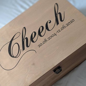 Engraved Name Box Personalised Wooden Box Keepsake Memory Box Jewellery ...