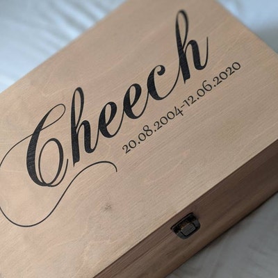 Engraved Name Box Personalised Wooden Box Keepsake Memory - Etsy