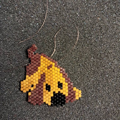 Salamander Brick Stitch Pattern Brick or Peyote Stitch Pattern Based on ...