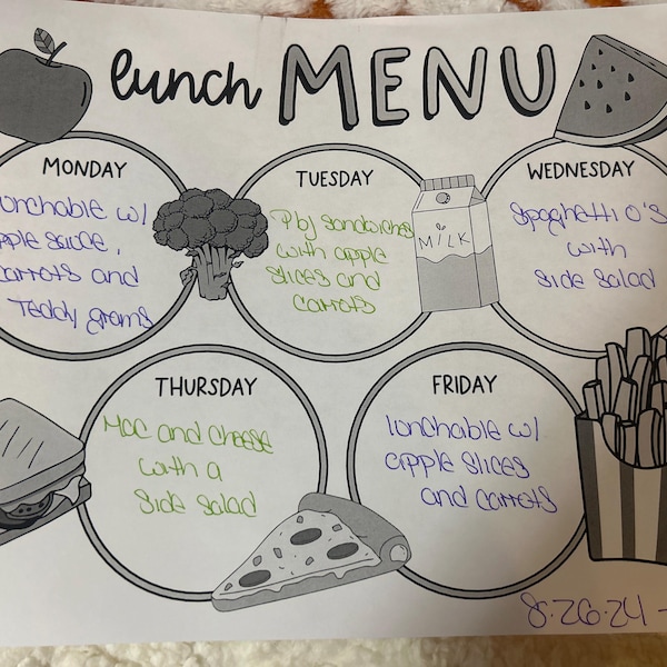 Editable Kids Menu Design, Template Design, Menus, Kids Activity Menu ...