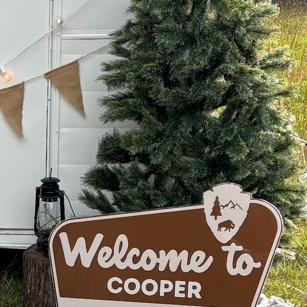 Customizable National Park Sign Editable Woodland Wall Art Nature ...