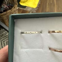 Gold Name Ring Set | Mother Gift | Stacked Rings | Women's Rings | Stacking Rings Set | Mom ...