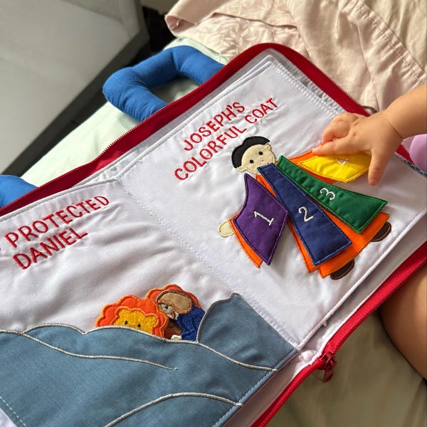 My Bible Quiet Book Church Activity Cloth Toddler Kids Busy Book First ...