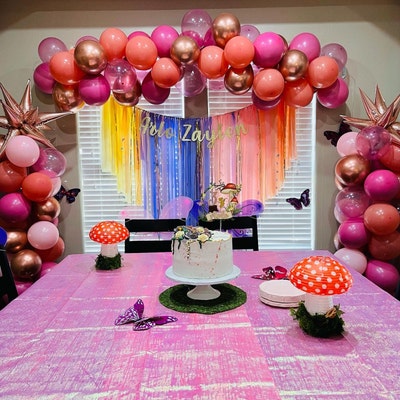 Ice Cream Fringes Backdrop Fringes/plastic Streamers/pastel Streamers ...