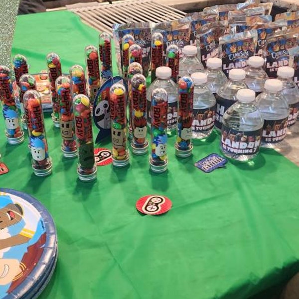Gamer Party Favor Tubes: Level up Candy, Video Game Theme - Etsy