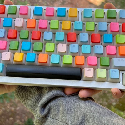 108pcs Double Shot Pudding-style Keycap Set, PBT Keycap, Pink Keycap ...