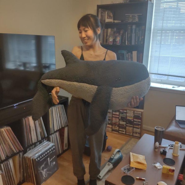 PDF Sewing Pattern Tutorial Large Upcycled Denim Stuffed Animal Cat ...