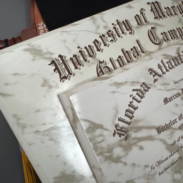 Marble Diploma Frame, Custom Degree Frame, College Graduation Gift ...