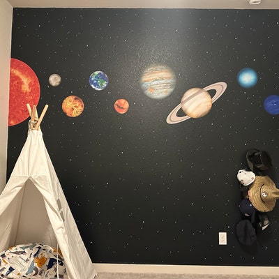 Sun & Planets Wall Stickers Set, Solar System Kids Room Decor or ...