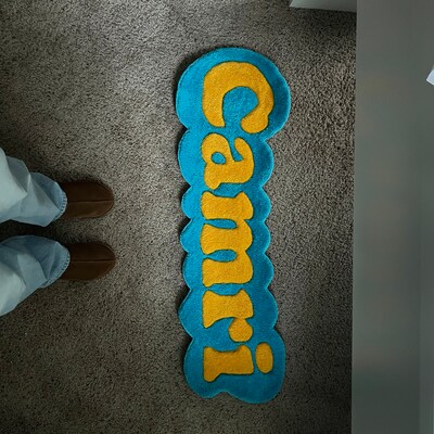 Custom Name Handmade Tufted Rug, Personalized Unique Gift for Best ...