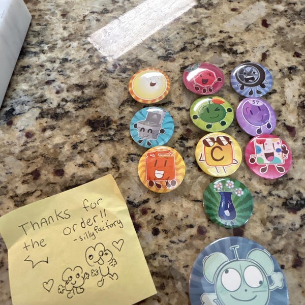 ITFT PIN SET ( Its Time for the ) Object Show - Etsy