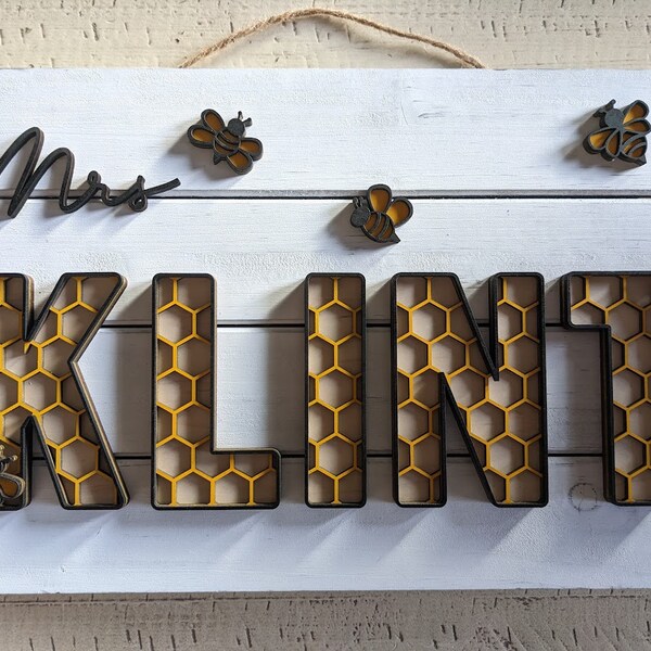 BEEHIVE Alphabet Set - Full 26 Letters / SVG File - Etsy