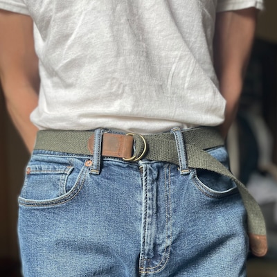 Solid Bras D Ring Webbing Belt,unisex Canvas Belt, - Etsy