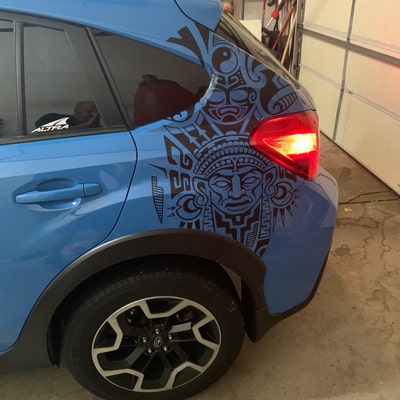 Wall Vinyl Decal Mask Mayan Ancient Tribal Indians Living Room Decor ...