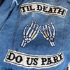 Til Death Do Us Part Custom Embroidered Jean Jacket Til Death Jacket ...