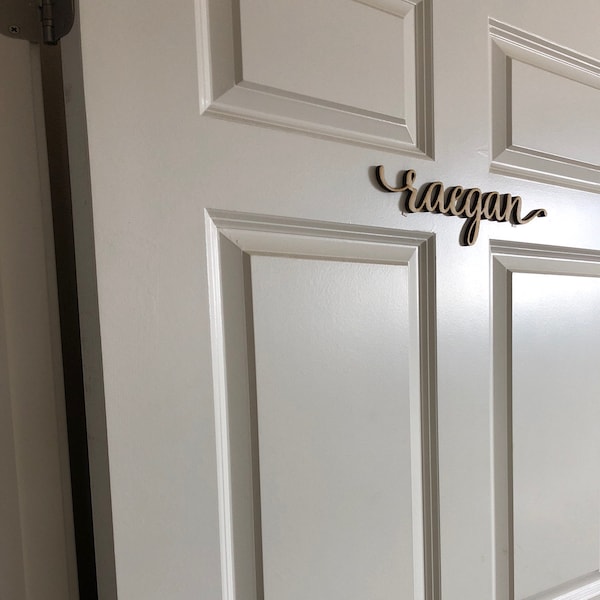 Charlie Custom Script LOWERCASE Word Wood Sign - Personalized Wooden ...