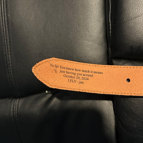 Personalized Handmade Belt for Dad, Valentines Day Gift for Him, Gift ...