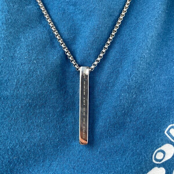 Mens Personalized Necklace Engraved Necklace Custom Necklace for Men ...