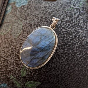 Labradorite Pendant Sterling Silver Pendant Large - Etsy India