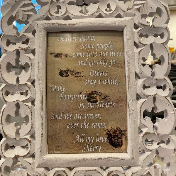 Inspirational, Footprints, Heart, Soul, Card No.b3959, Typography ...