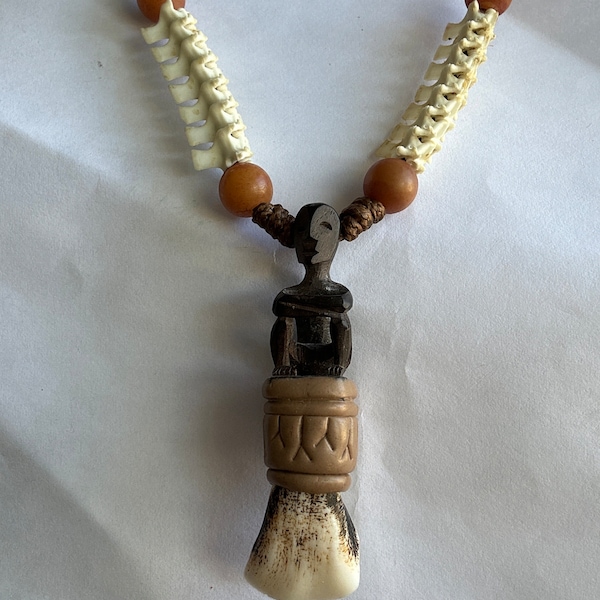 Lingling-o Ifugao Carabao Horn Pendant Necklace Tribal Fertility Amulet ...
