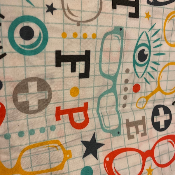Eyeglasses Fabric - Spectacle by Heatherdutton - Glasses Eye Vision ...