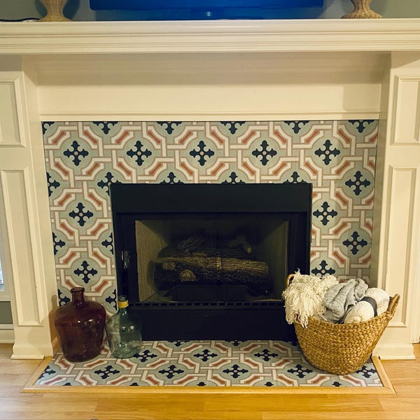 Quadrostyle Checkerboard in Olive Green & Beige Vinyl Floor Stickers ...