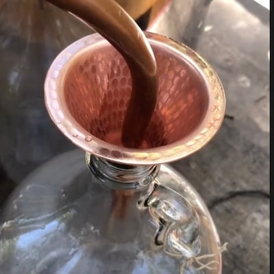 Handcrafted Pure Hammered Copper Funnel - Etsy