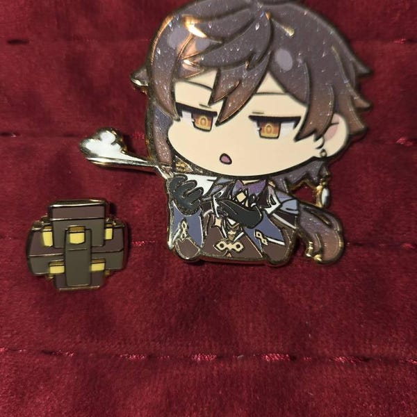 Chibi Aventurine HSR Honkai Star Rail Enamel Pin - Etsy