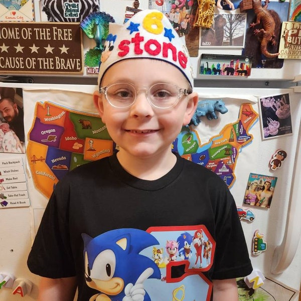 Sonic the Hedgehog Felt Birthday Crown - Sonic Birthday Crown - Shadow ...