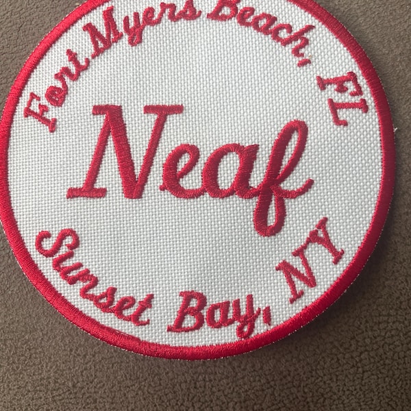 Custom Embroidered Patch - Top and Bottom Ribbon Rocker Motorcycle ...