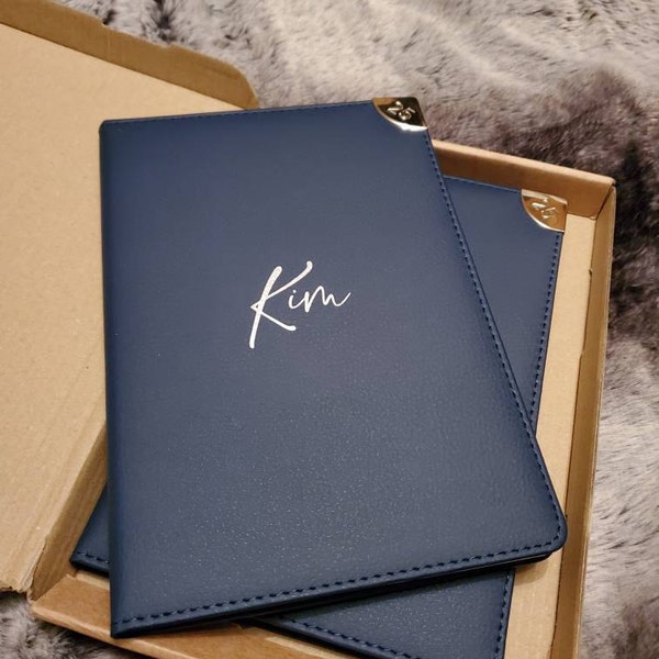 Personalised 2025 A5 Day A Page Diary Luxury Vegan Friendly ...
