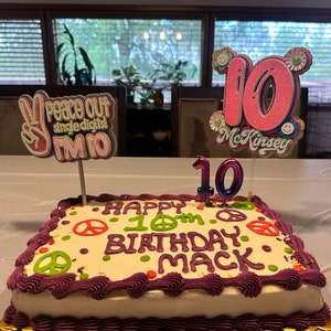 Groovy One Hippy Bus With Daisy Cake Topper Two Groovy - Etsy