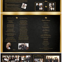 American Marine Funeral Program Template for Word and - Etsy