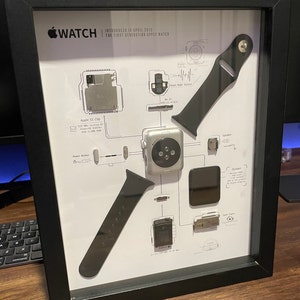 Disassembled Hard Drive Disk With Frame, Disassemble Art, Framed Hard ...