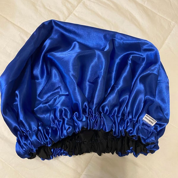 Satin Lined Shower Bonnet- Shower Cap-extra Large- Jumbo - XLG Bath Spa ...